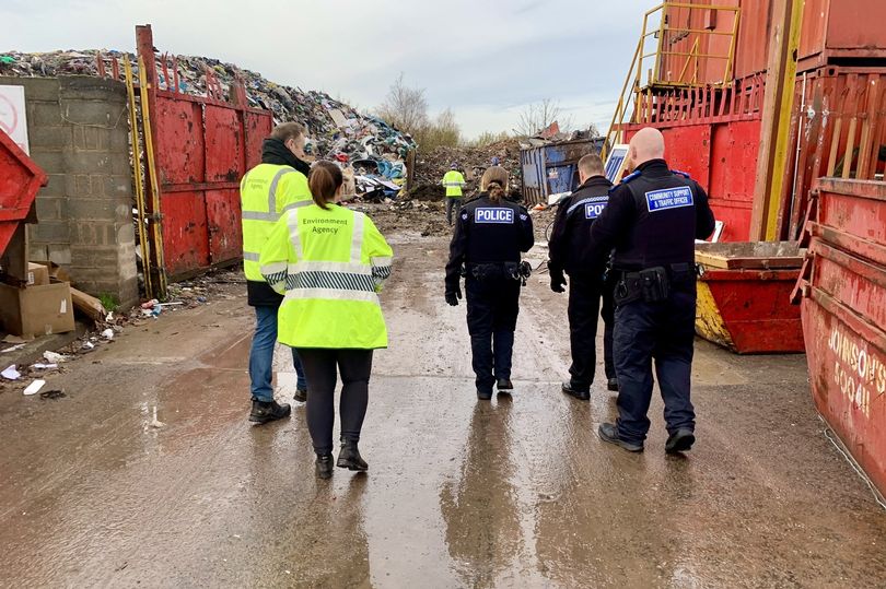 Arrest warning issued after scrap yard raided by police