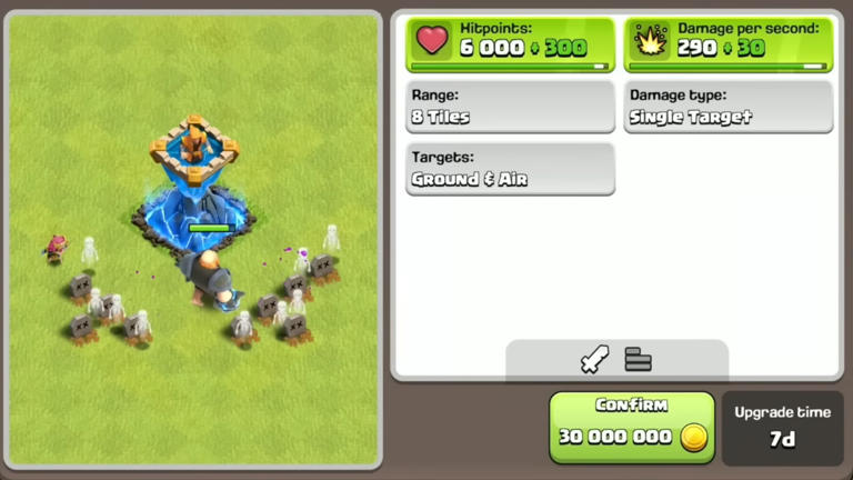 Clash of Clans Super Wizard Tower: All Stats & How It Works