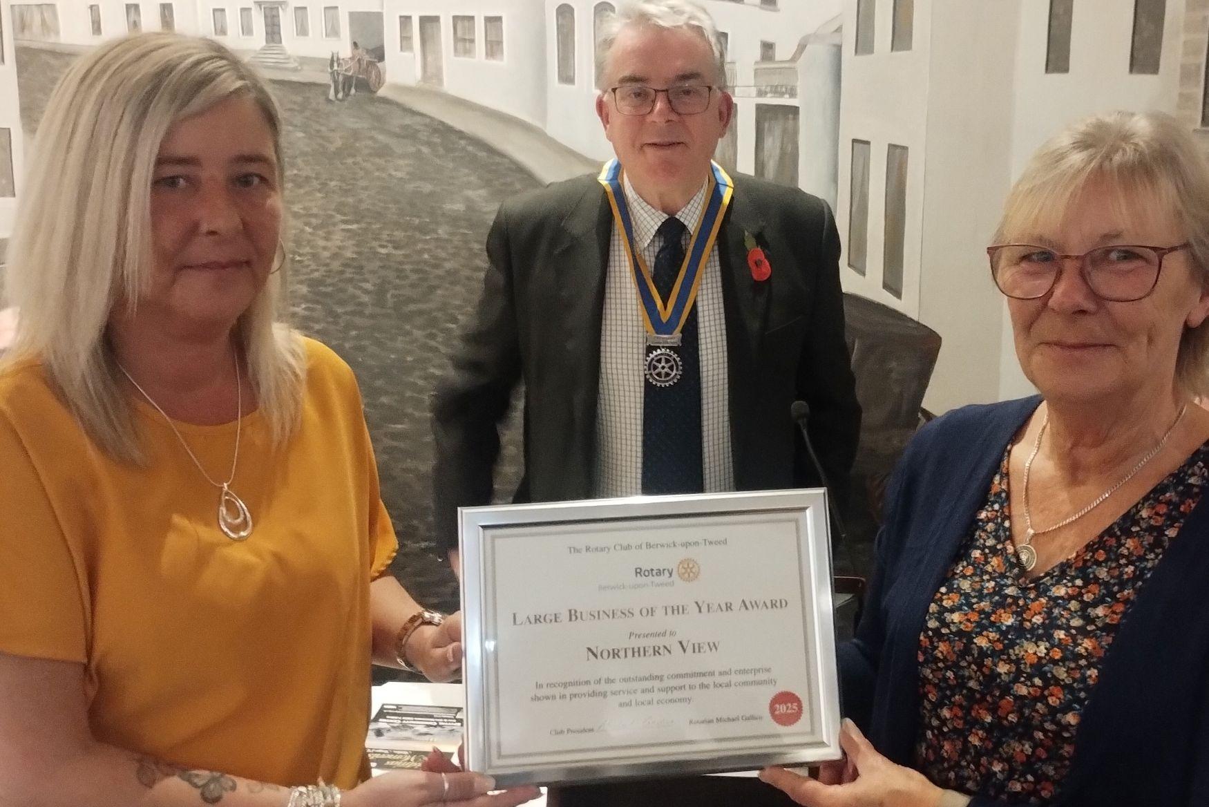 Northern View named as Berwick Rotary's Large Business of the Year