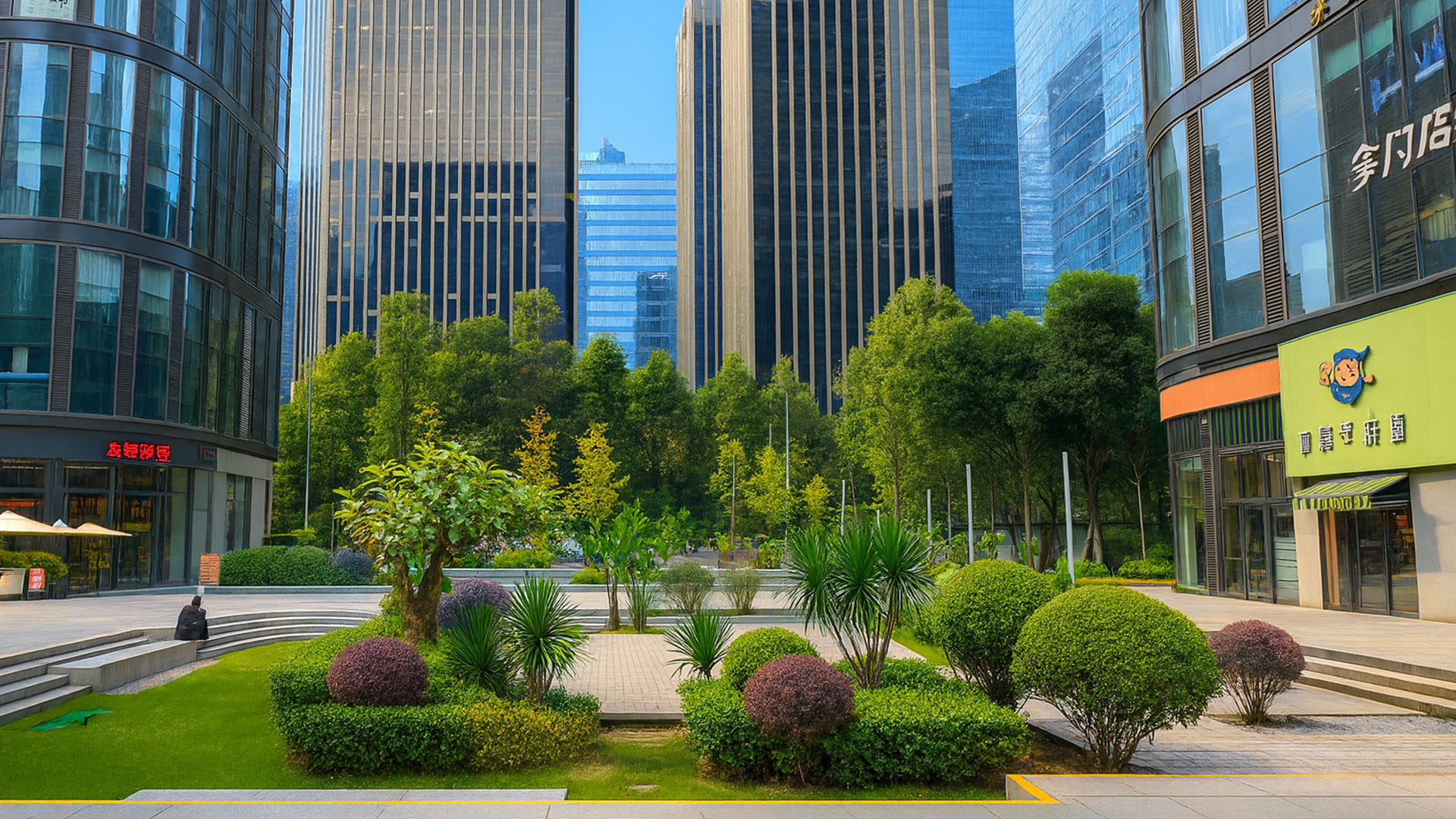 Un rincón verde y tranquilo en Chengdu, China