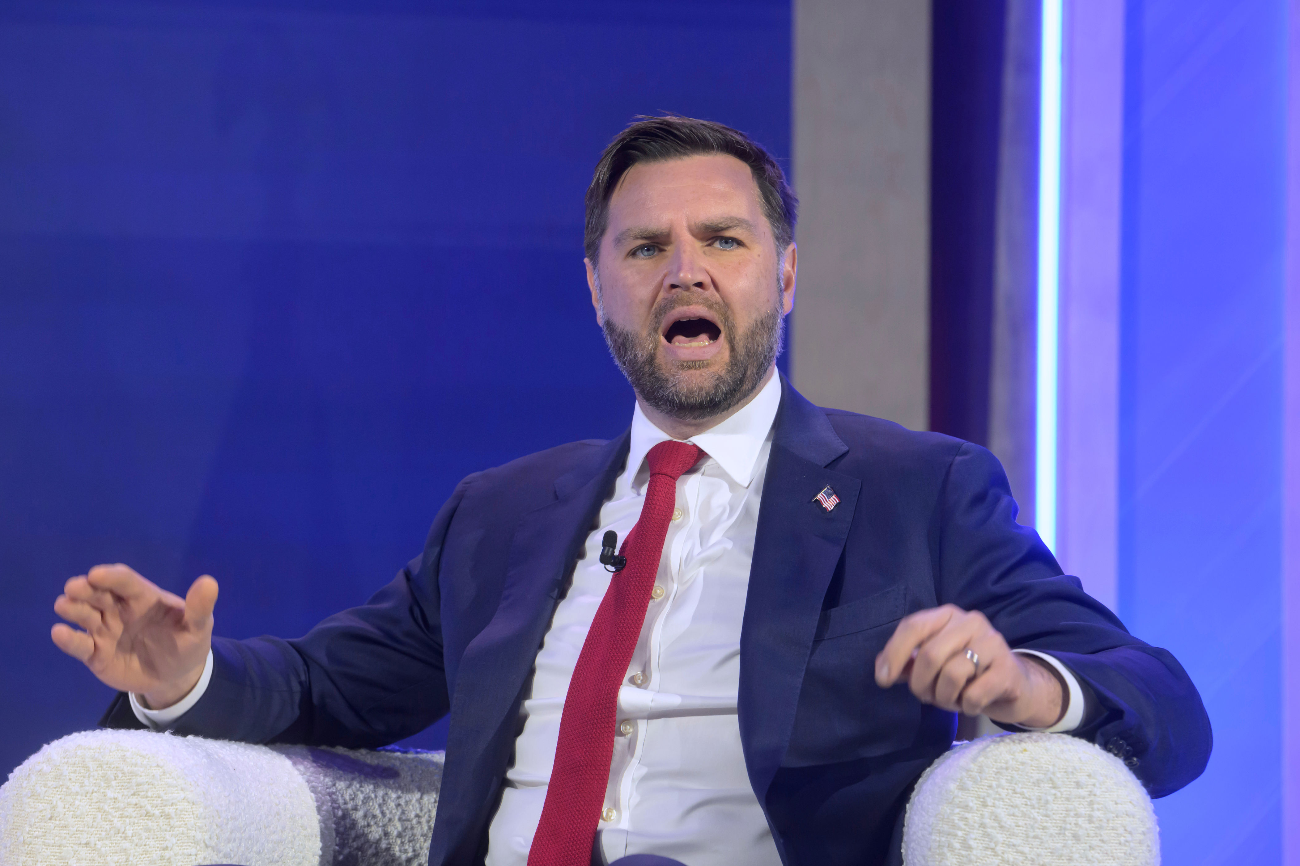 JD Vance goes after "scumbags" attacking his staff