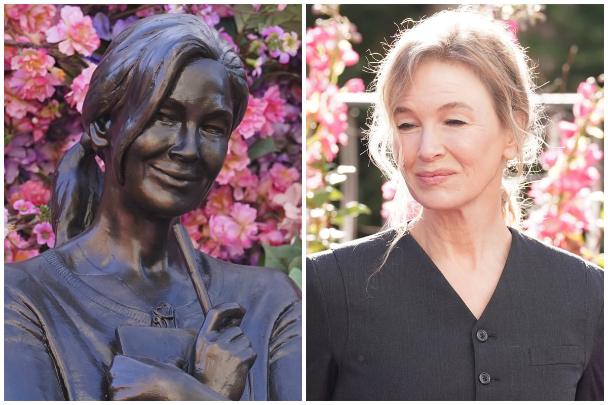 Renée Zellweger unveils Bridget Jones statue in Leicester Square