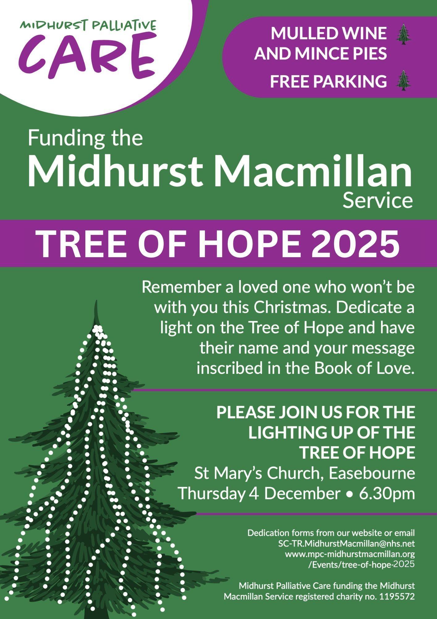 Midhurst Tree of Hope to shine bright this Christmas