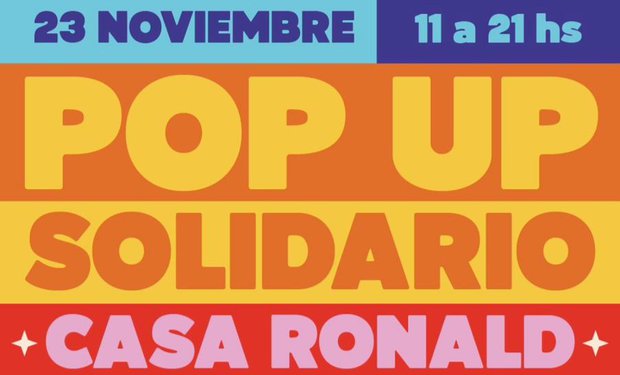 Pop-Up Solidario Casa Ronald: un domingo para disfrutar y colaborar en ...