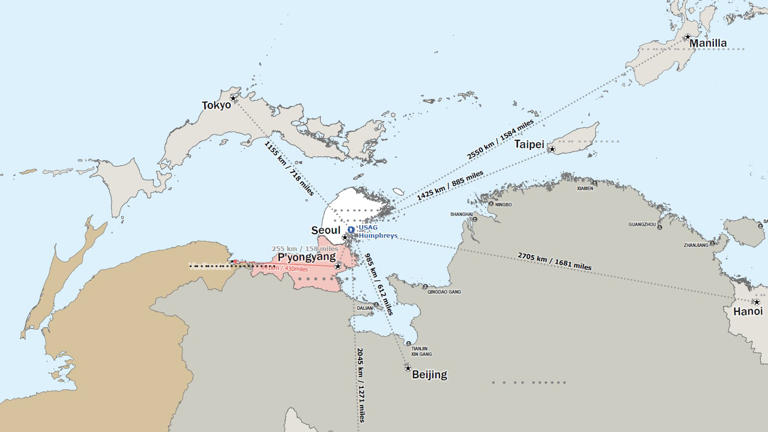 USFK Commander: East-Up Map Shows Korea's Strategic Role Against ...