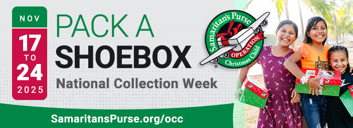 Shoebox drop-off locations open across NELA for Operation Christmas Child