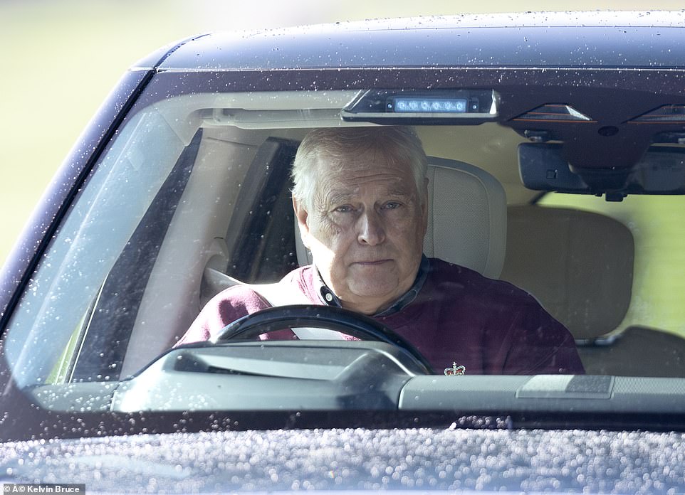 Prince Andrew seen publicly for the first time since title removed