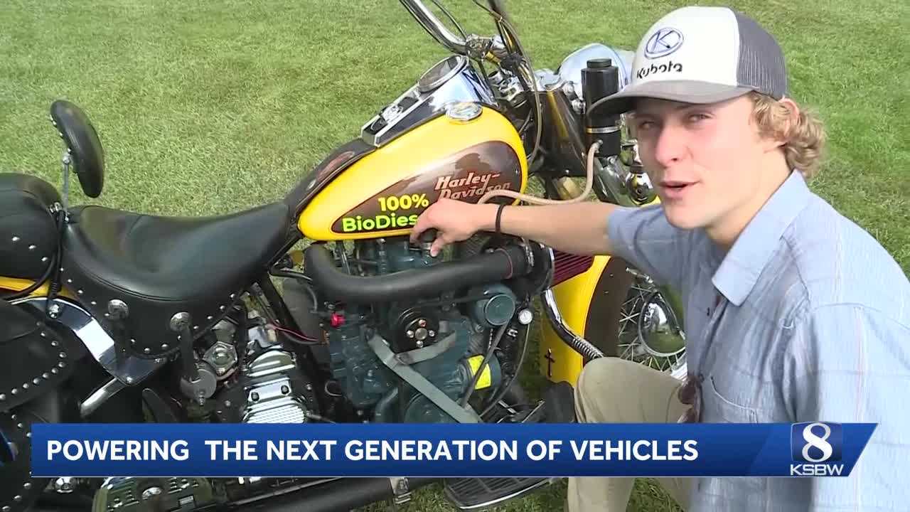 Engineering student rides biodiesel motorcycle down West Coast
