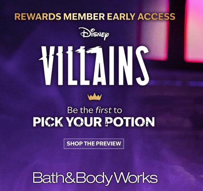 Bath and Body Works Disney Villains Collection Is Now Available