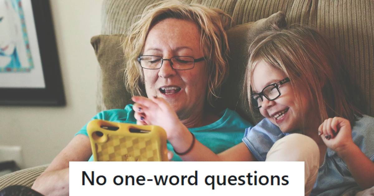 Grandmother Tells Her Grandkid That There Are “No One-Word Questions ...