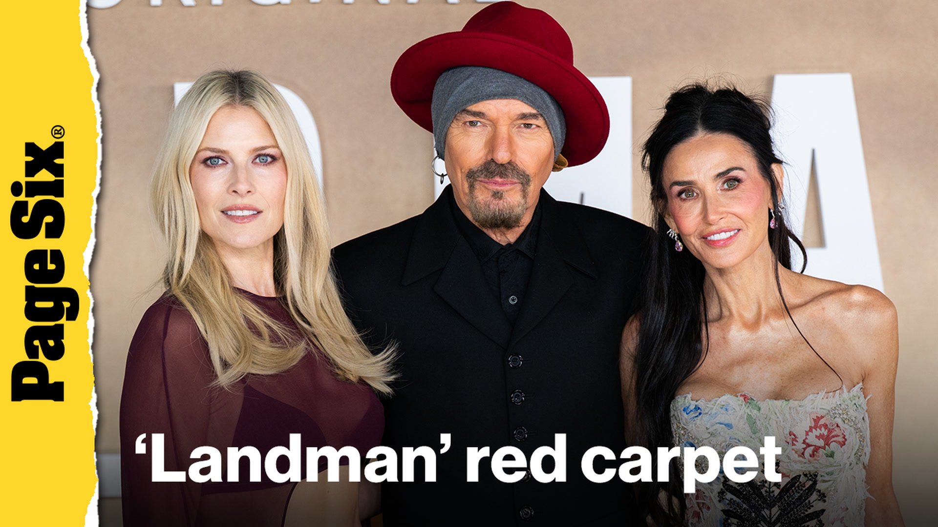 Landman UK premiere red carpet: Ali Larter, Demi Moore, Billy Bob Thornton