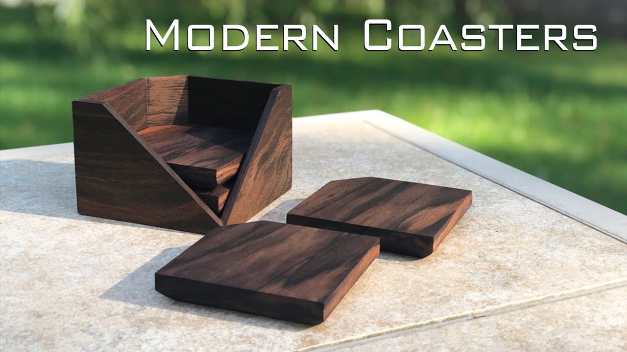 How to make modern coasters | Woodworking project