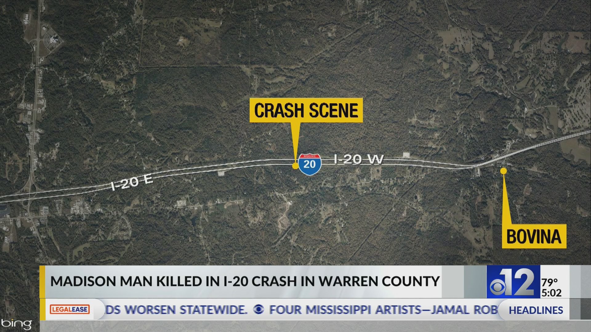Madison man killed in I-20 crash in Warren County