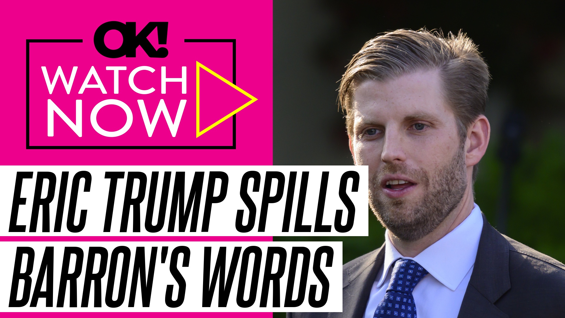 Eric Trump Reveals What Brother Barron Said to Joe Biden Just Before ...