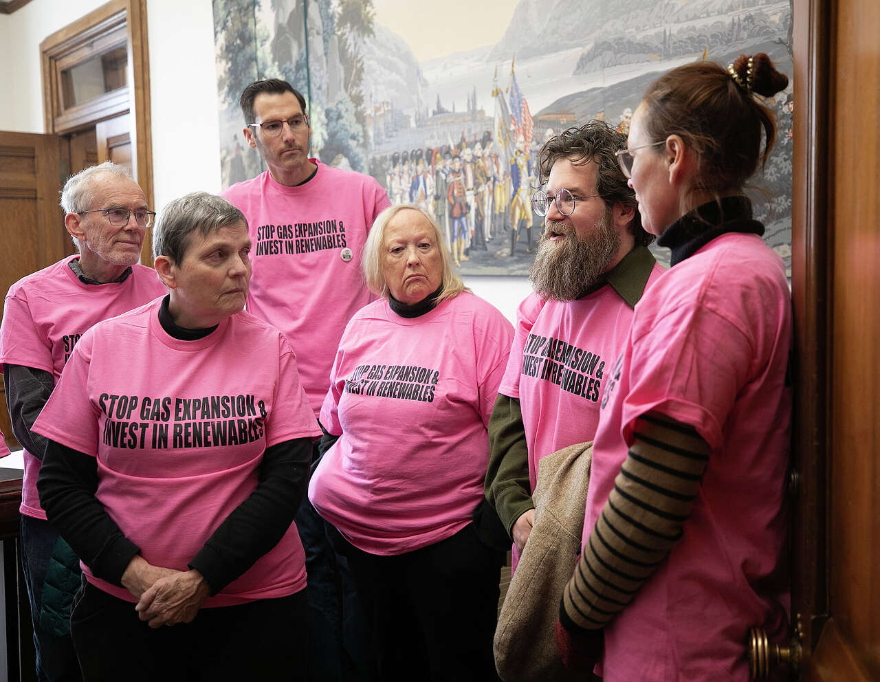 Nine environmental activists arrested in Gov. Ned Lamont's office