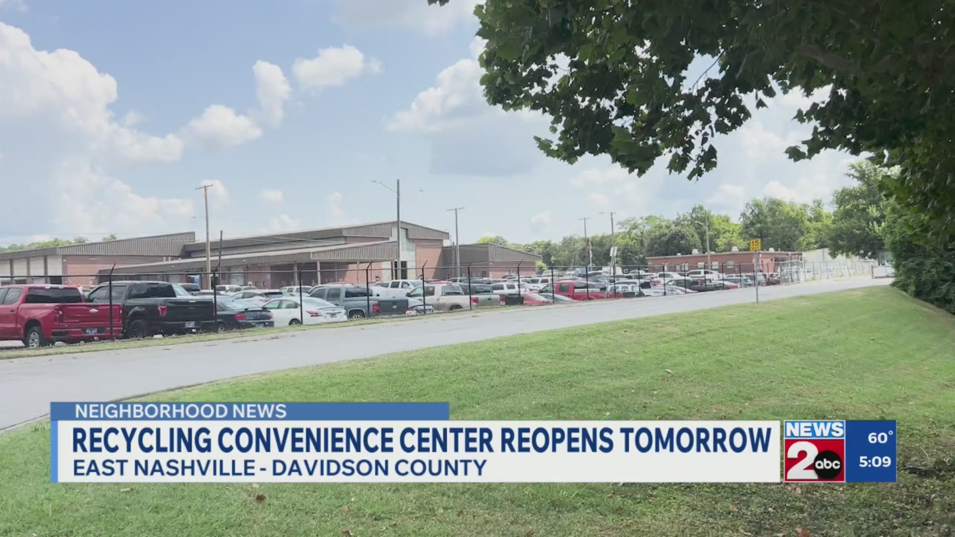 Recycling convenience center reopens Tuesday