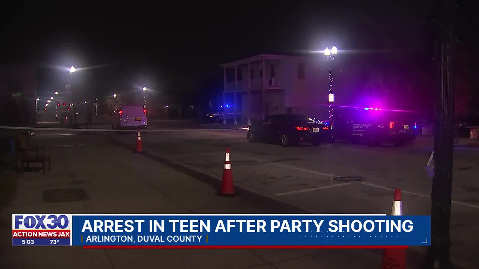 Police arrest a man in connection with a teen after-party shooting