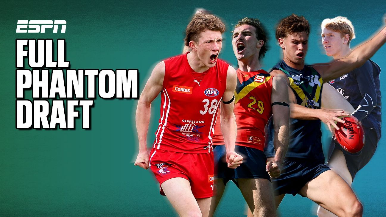 AFL Draft 2025: 54 picks, bidding drama in ESPN's final, full Phantom Draft