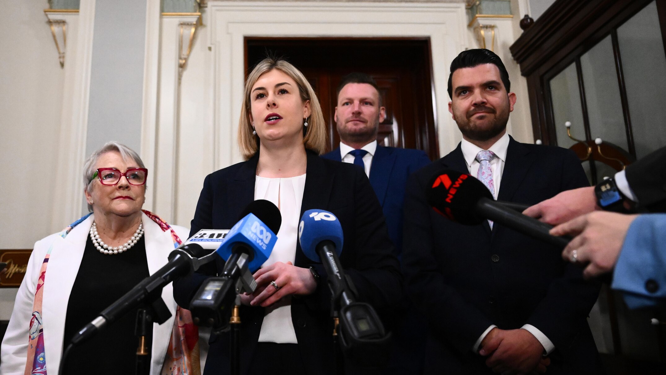 Victorian Liberal MPs choose Jess Wilson as new opposition leader