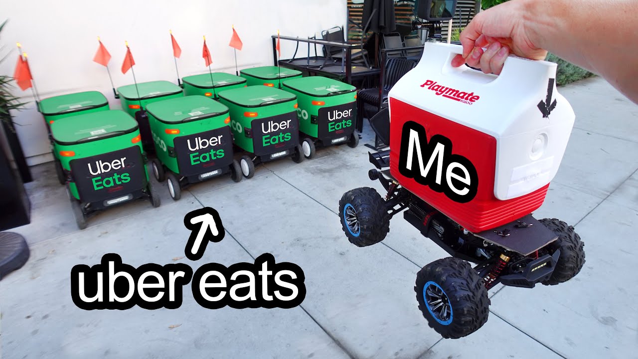 My homemade food delivery robot actually works