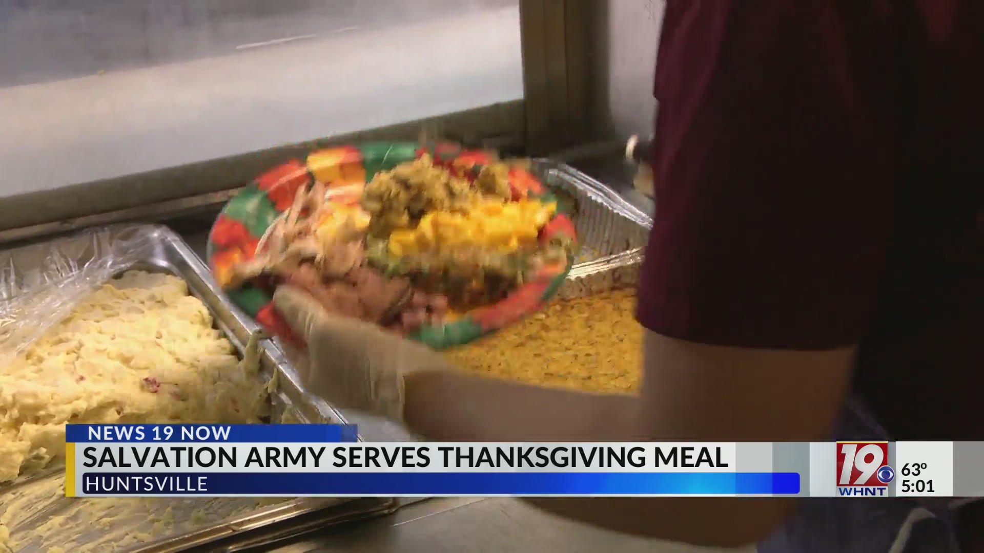 Salvation Army Serves Thanksgiving Meal | Nov. 17, 2025 | News 19 at 5:00