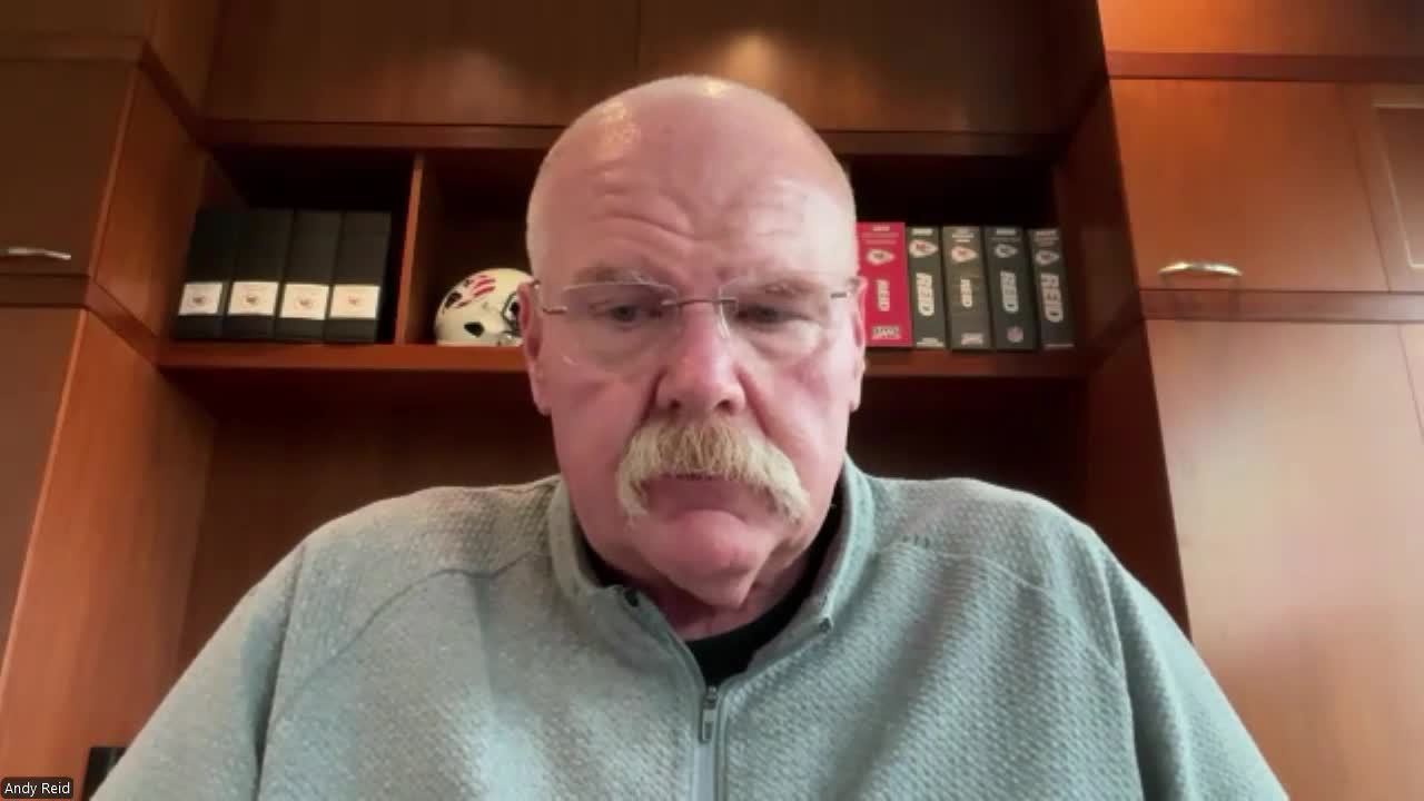 Chiefs head coach Andy Reid addresses reporters Monday after 22-19 loss ...