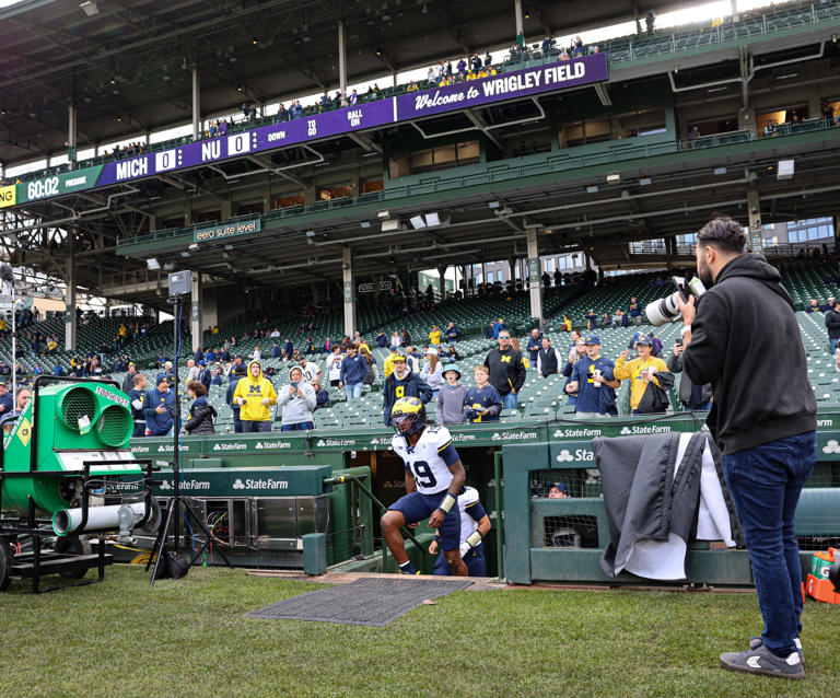 Wrigley Field Photo Essay: Michigan's CFP-Saving Win on Big Noon Saturday