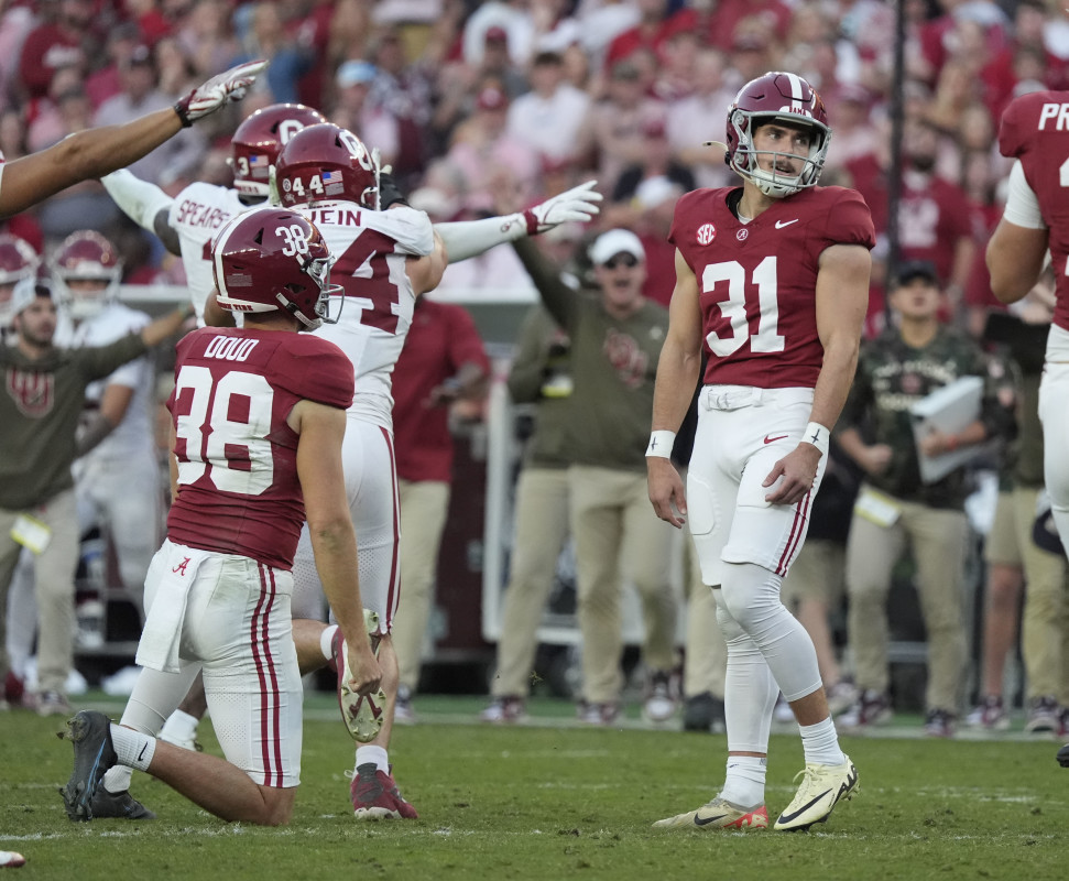Kalen DeBoer defends Alabama K Conor Talty's viral outburst after a ...