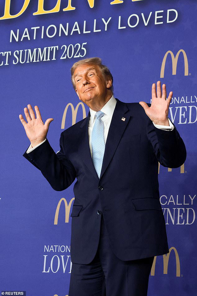 Trump returns to McDonald's golden arches to sell affordability