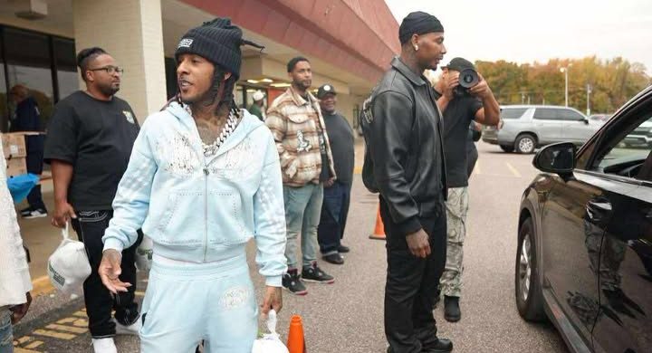 Memphis rappers host holiday food giveaway