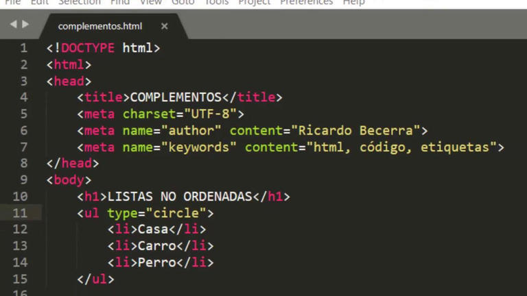 Cómo hacer que una lista numerada en HTML comience por un número determinado