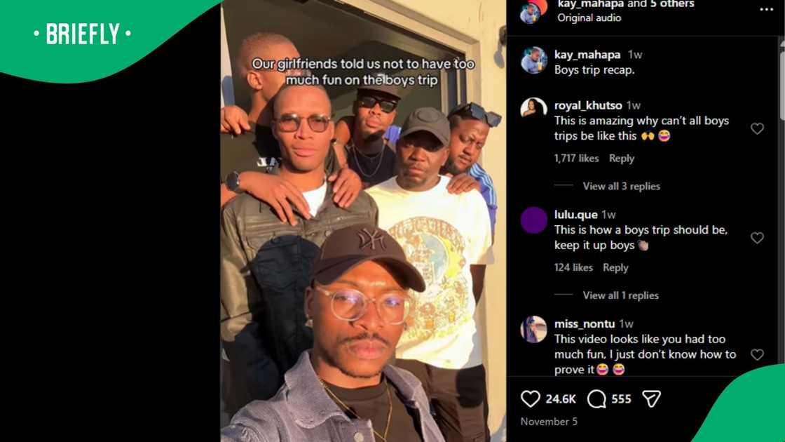 "Not too much fun": Joburg gents follow girlfriends' orders on boys' trip