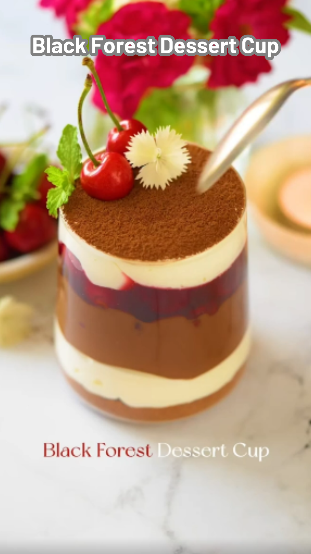 Easy Black Forest Dessert Cup Recipe