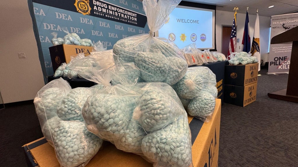 DEA shows off 1.7 million counterfeit pills in Colorado's largest ...