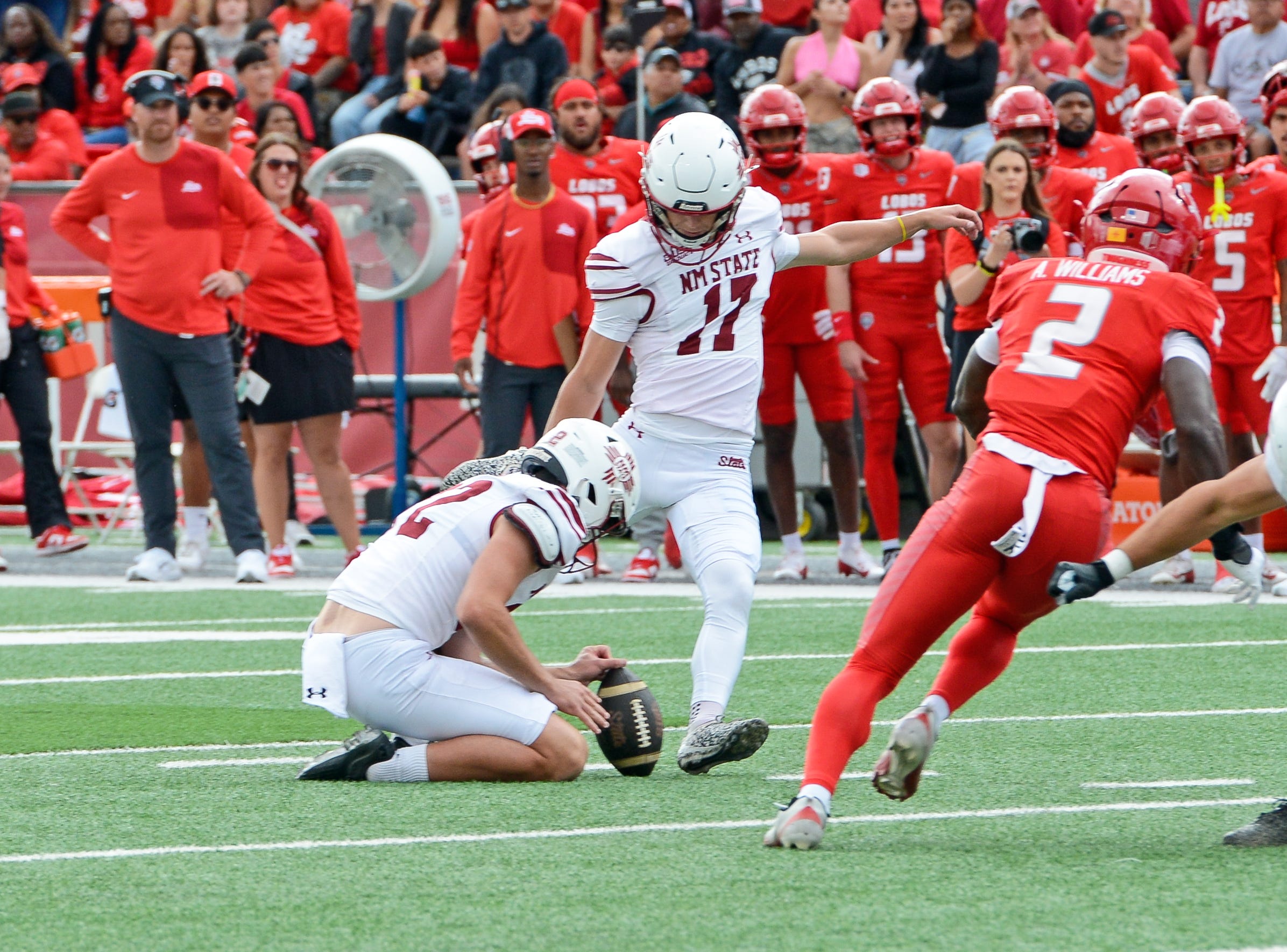 Tony Sanchez gives update on NMSU's Ryan Hawk after Aggies kicker had ...
