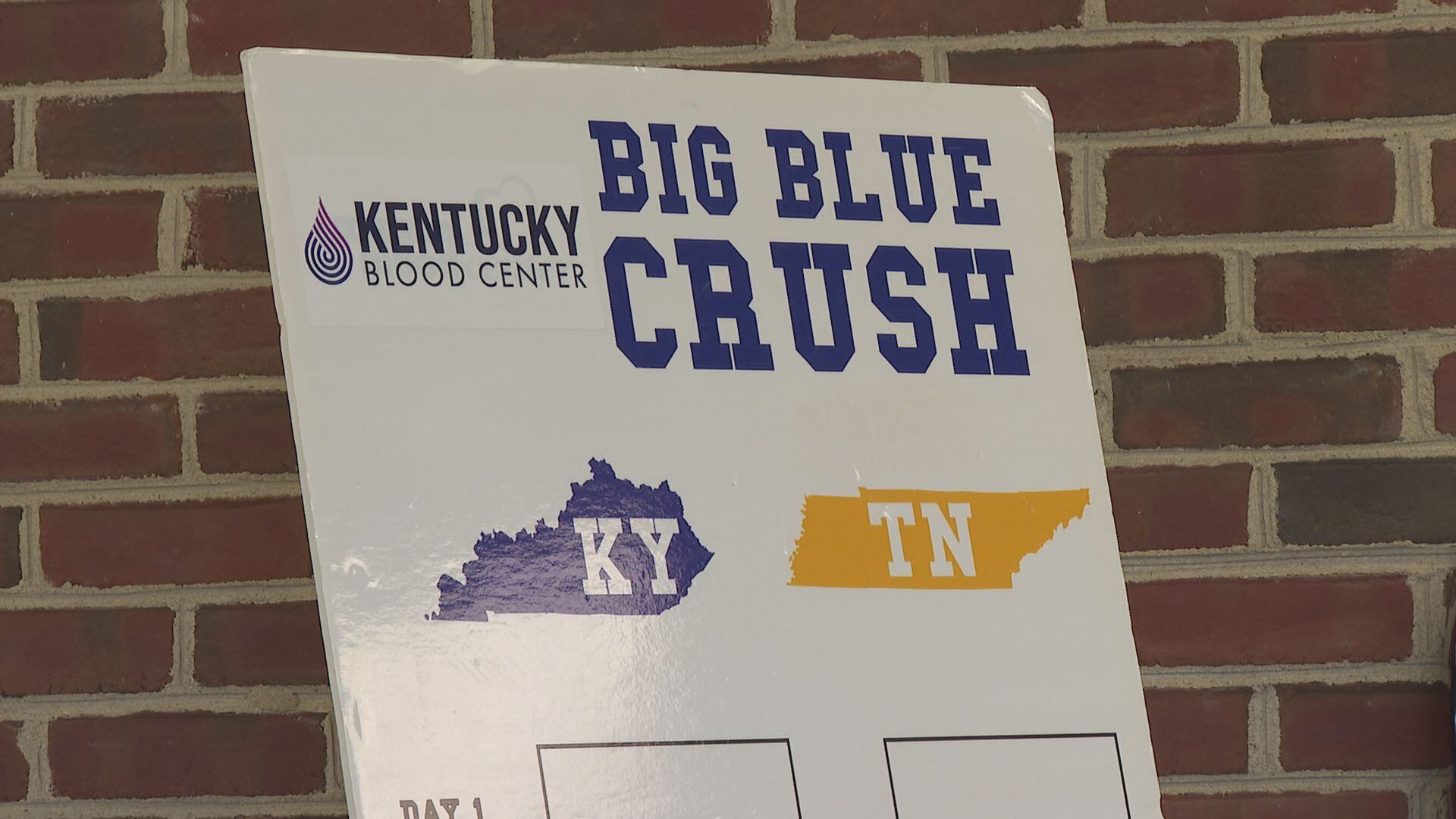 Big Blue Crush blood drive seeks to beat Tennessee, boost holiday supply