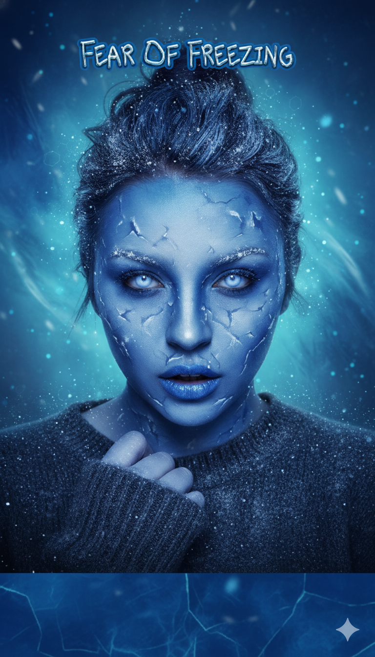Cold as Ice: The Frigophobia Makeup Look That Will Give You Chills!