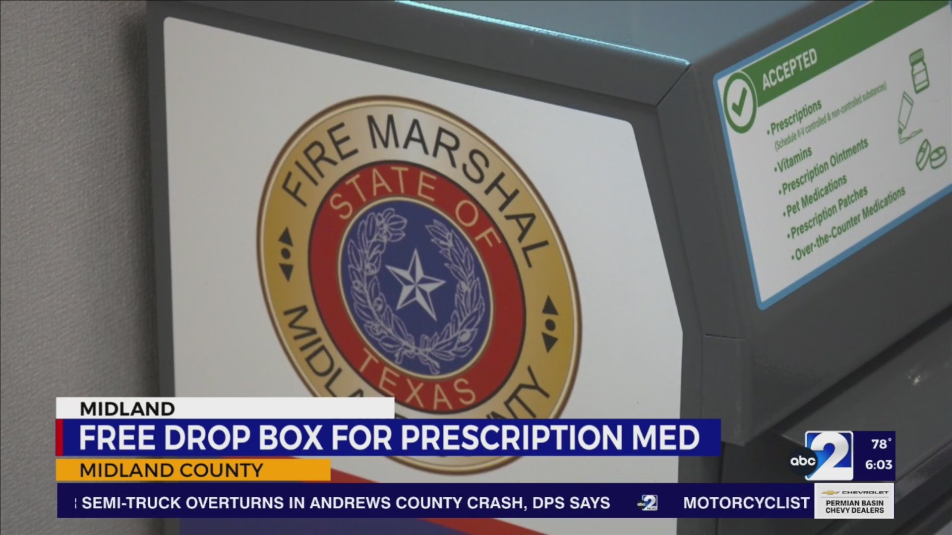Midland County introduces drop box for safe pill disposal