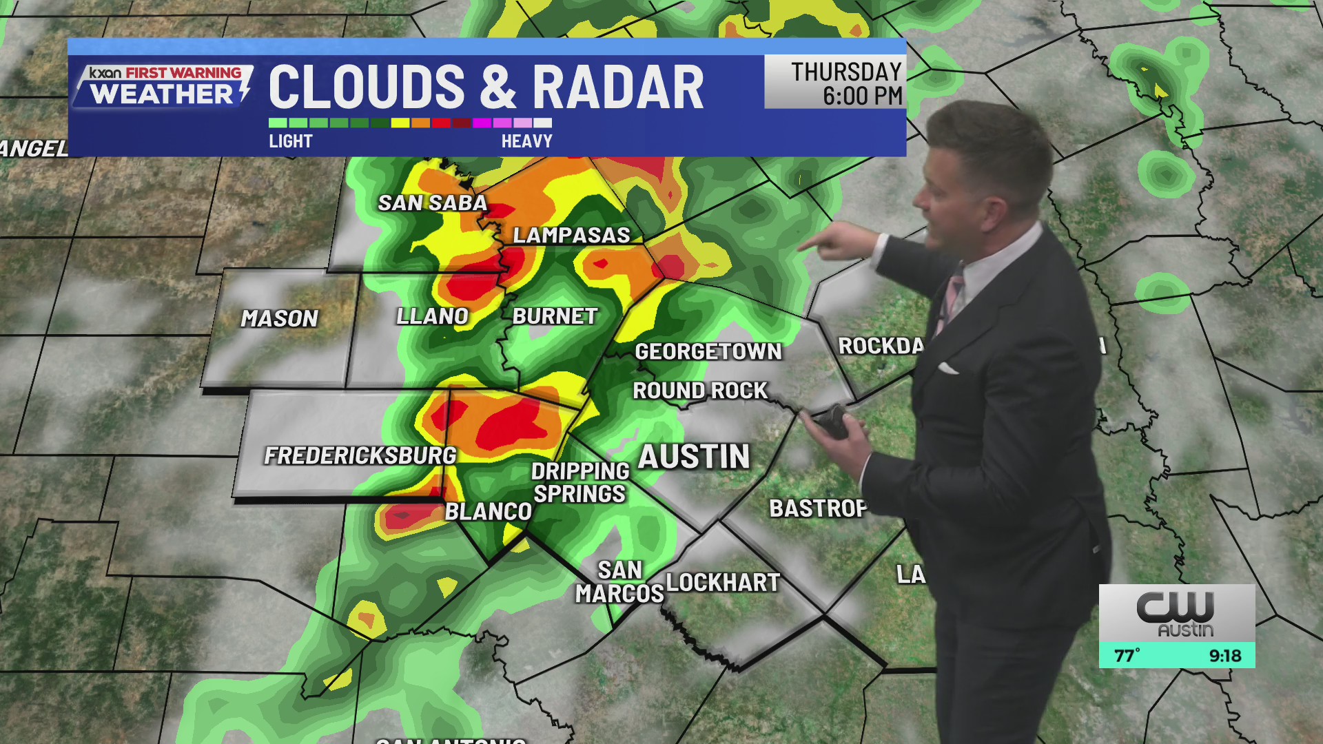 Rain slowly moves through Central Texas Wednesday through Thursday ...