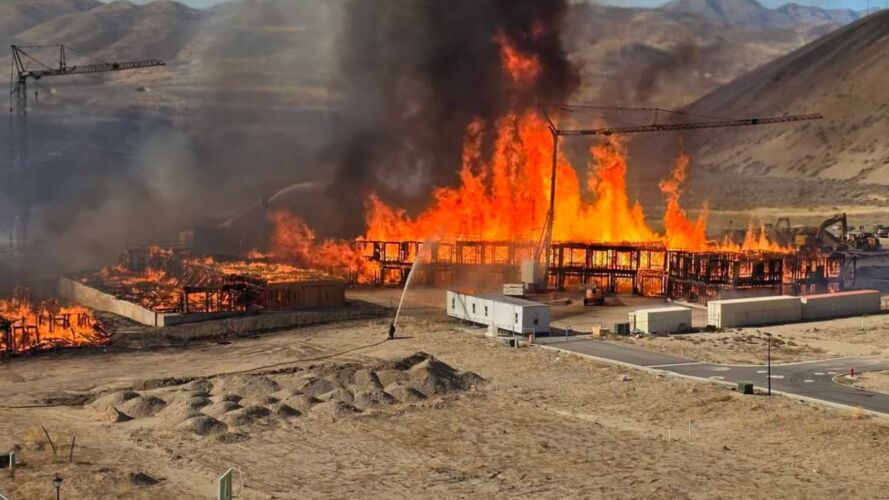 Arson not yet ruled out as cause of massive Lehi construction site fire ...