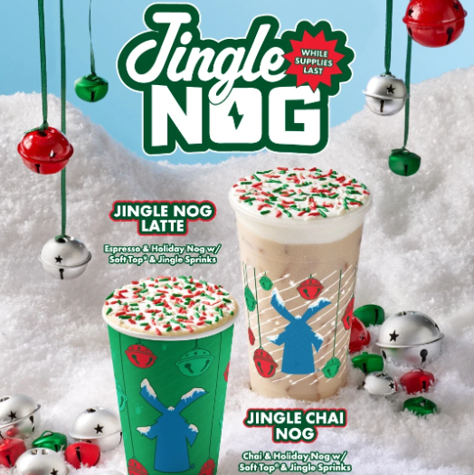 Dutch Bros adds 2 new holiday nog flavors to 2025 holiday menu