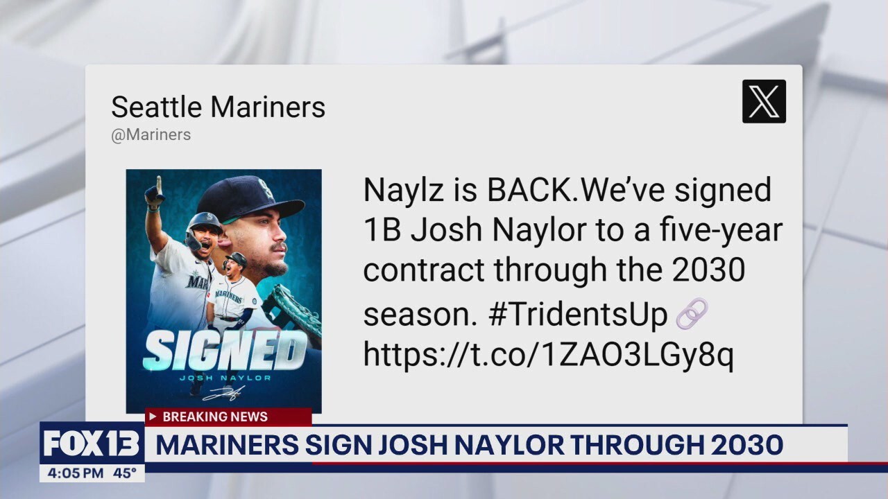 Mariners re-sign slugger Josh Naylor through 2030