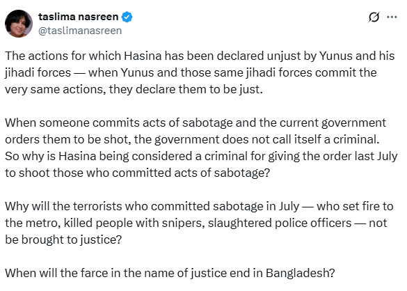 Why is Sheikh Hasina branded as criminal and not Muhammad Yunus ...