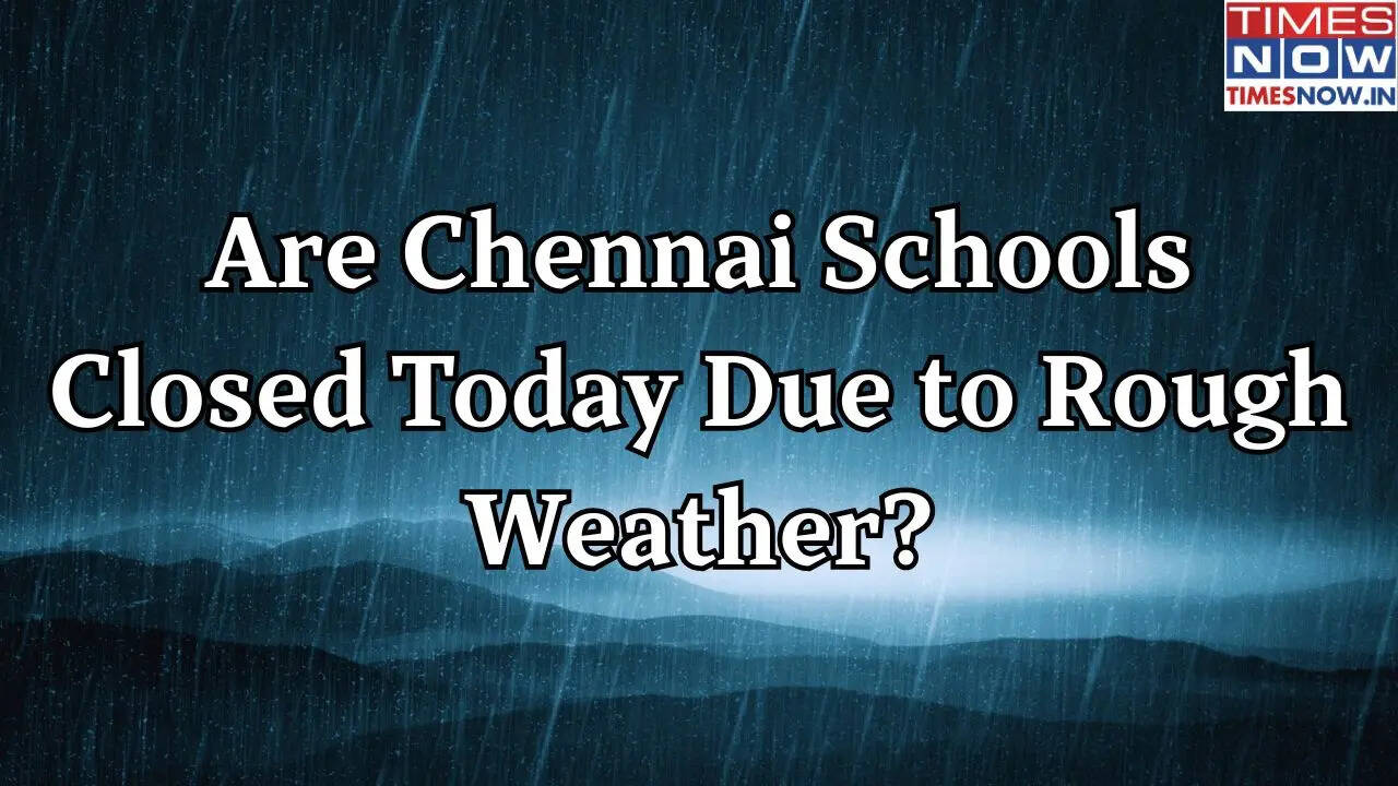 Will Chennai Schools Remain Closed Today Due to Rain? Here's What We Know