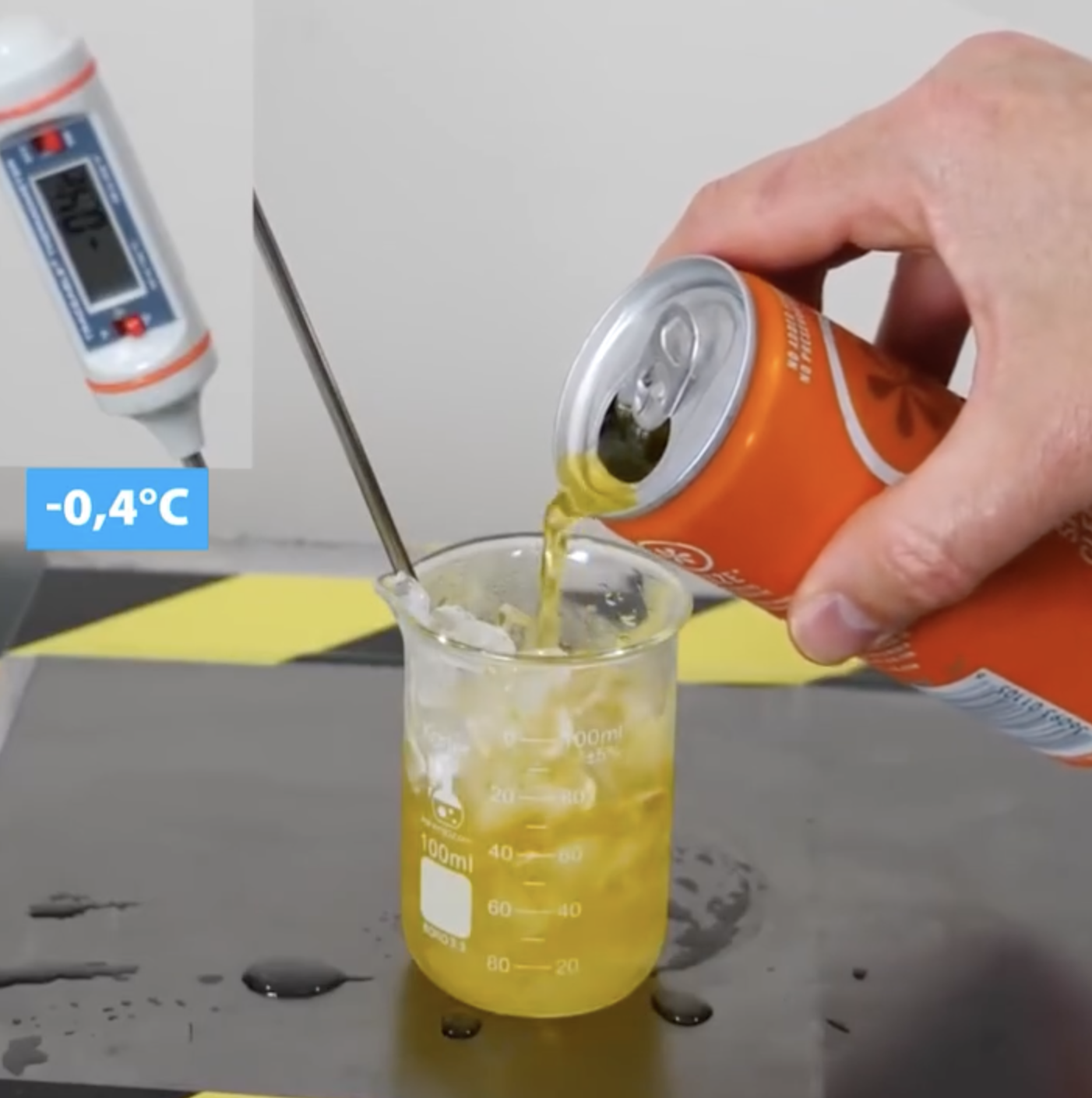 How to make something colder than ice by just using ice