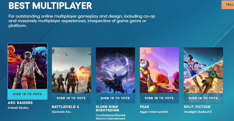 글로벌 흥행 ‘아크 레이더스’, TGA 후보 올라