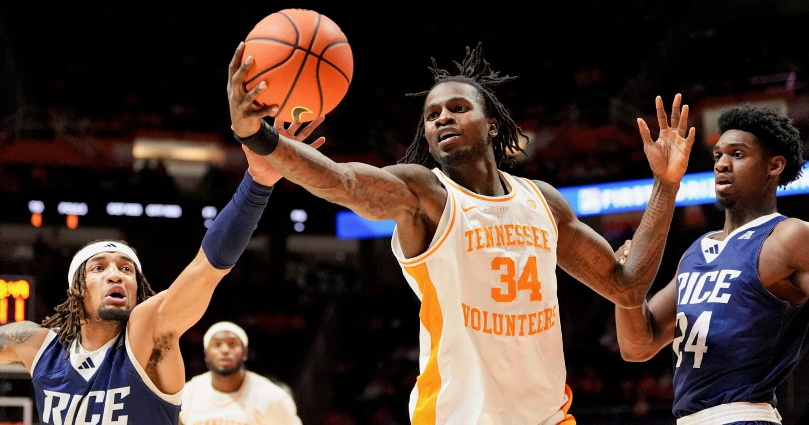 Felix Okpara shines for No. 20 Tennessee in win over Rice after JP ...