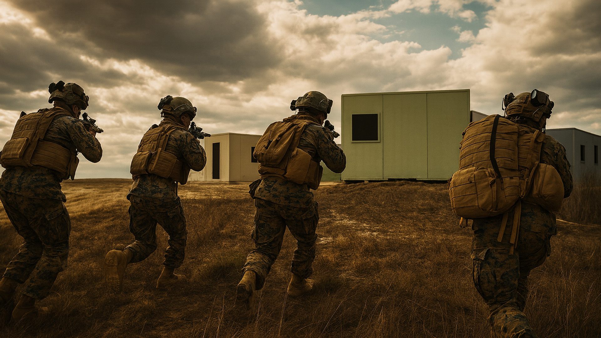 Les Marines s’entraînent au débarquement avant une démonstration publique