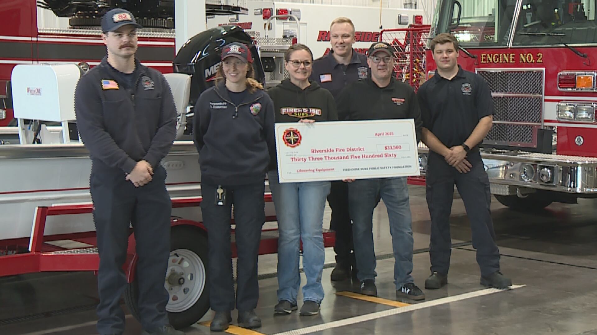 Riverside Fire District gets new rescue boat through Firehouse Subs grant