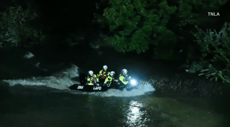 Swift-water rescue effort in fast-moving L.A. River called off